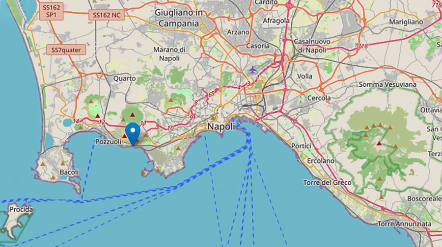 L'area del sisma ai Campi Flegrei - Cronache Nuoresi